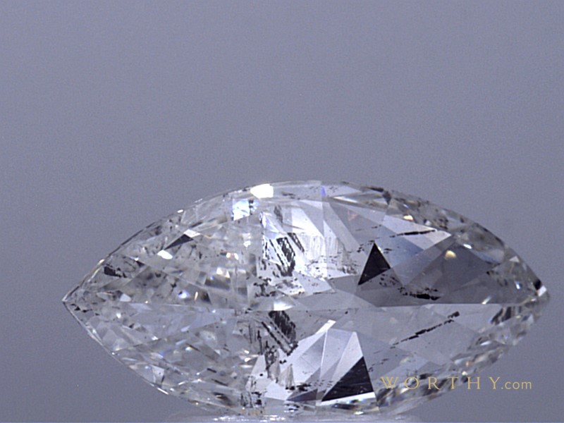 FRACTURE FILLED GIA 2.02 ct. Marquise Loose Diamond | Sold For $1,273