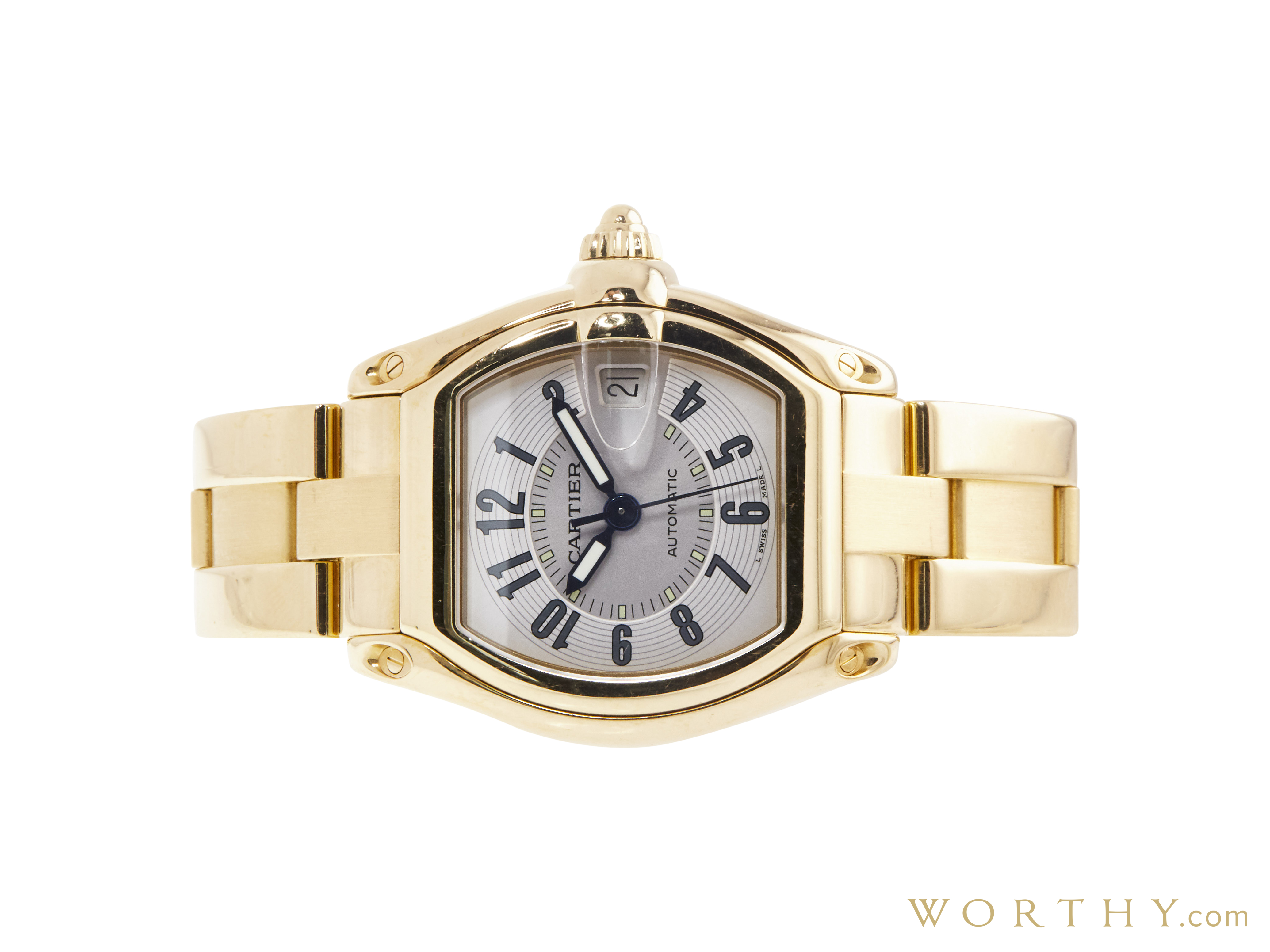 Watch Cartier 2524 Roadster 850948CD | Sold For $6,952 | Worthy