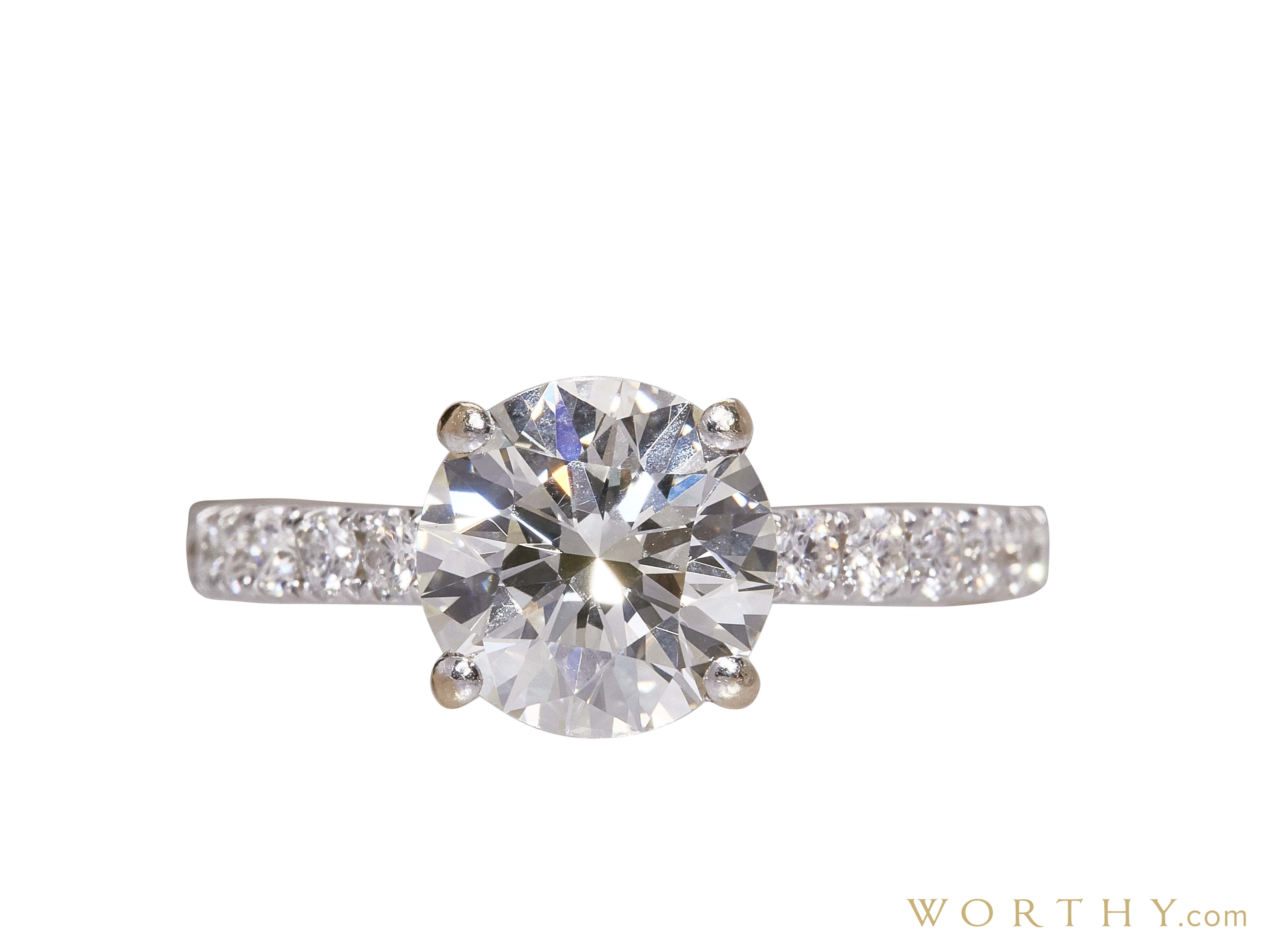 2.13 ct. Round Cut Solitaire Ring | Sold For $8,279 | Worthy.com