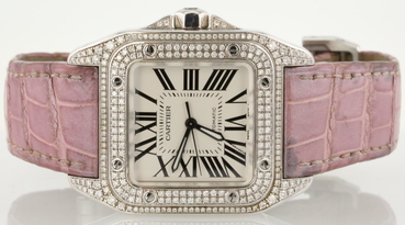 Cartier 2878 Santos 100 864694CE | Sold For $3,150 | Worthy.com